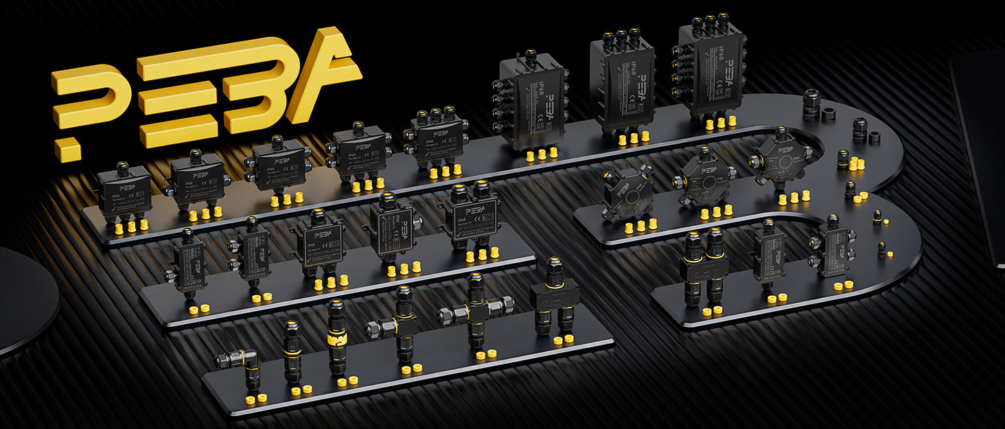 PEBA® Wasserdichte Abzweigdose, Kabelverbinder, Kabelverschraubung